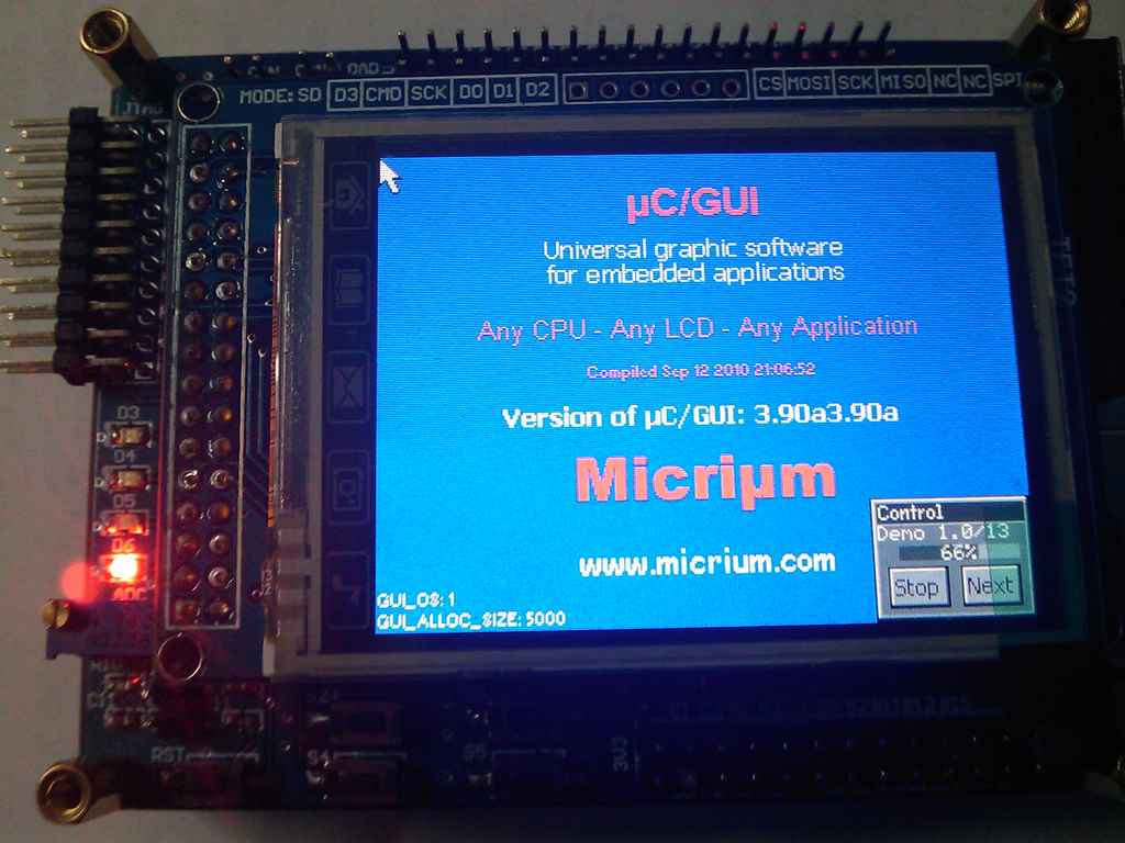 DIY版STM32VET6跑ucos+ucgui，fsmc驱动2.4寸TFT (amobbs.com 阿莫电子技术论坛)