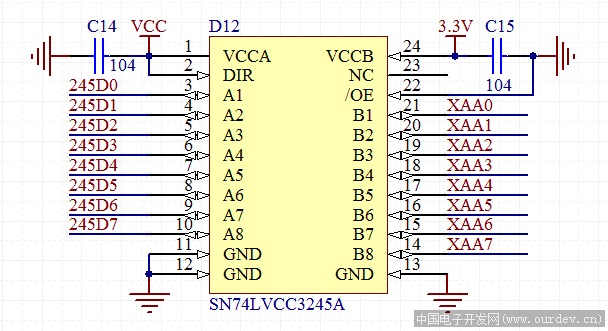 请问STM32（3.3V供电）和74HC595（5V供电）应该如何连接？电平如何匹配？ - amobbs.com 阿莫电子论坛 -- 东莞阿莫 ...